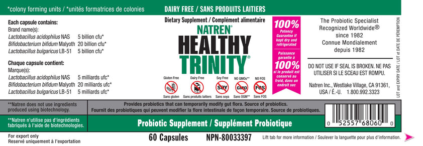 Natren Healthy Trinity Probiotics – LTYG Shoppe Canada